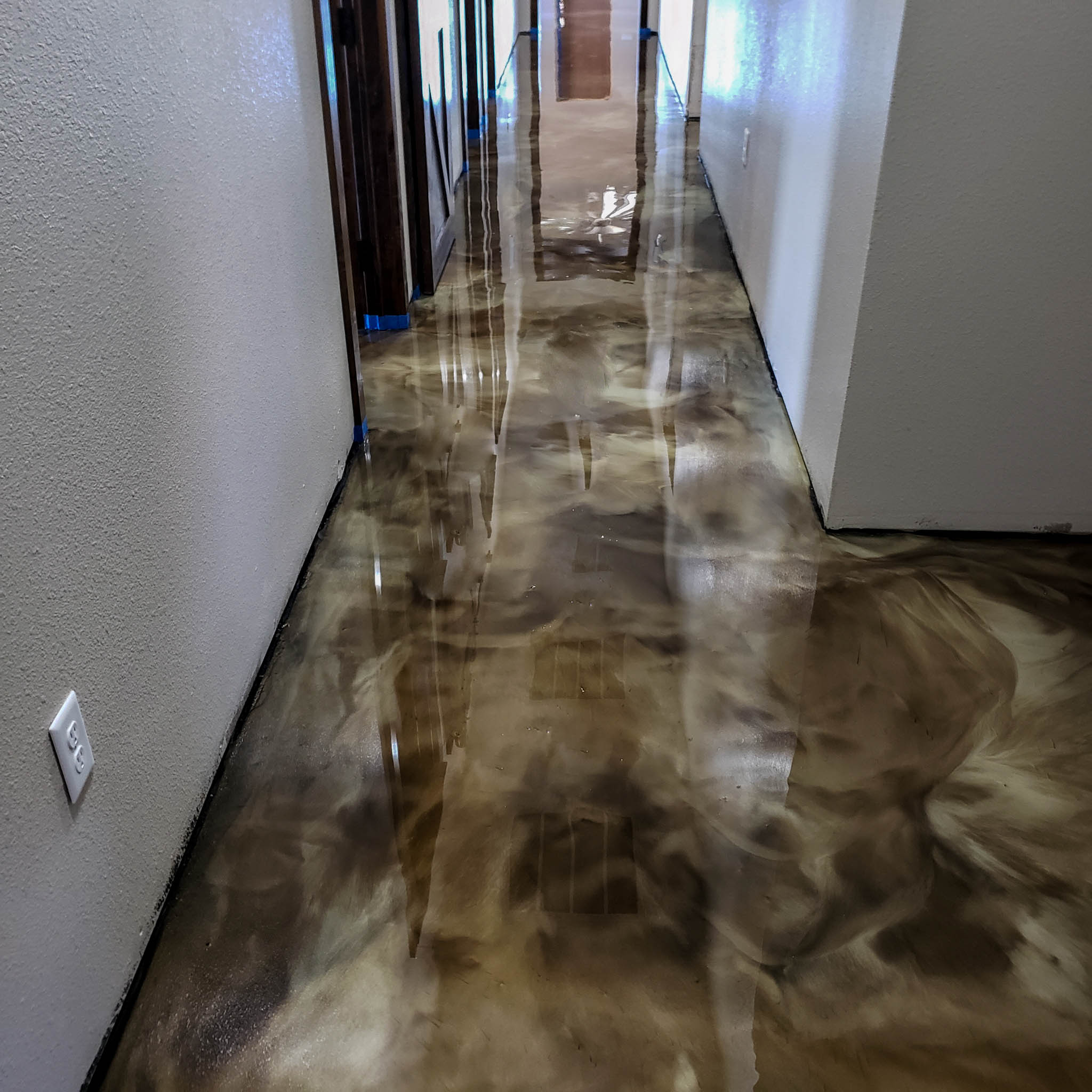 Metallic Epoxy Flooring - EZ Poly Resins